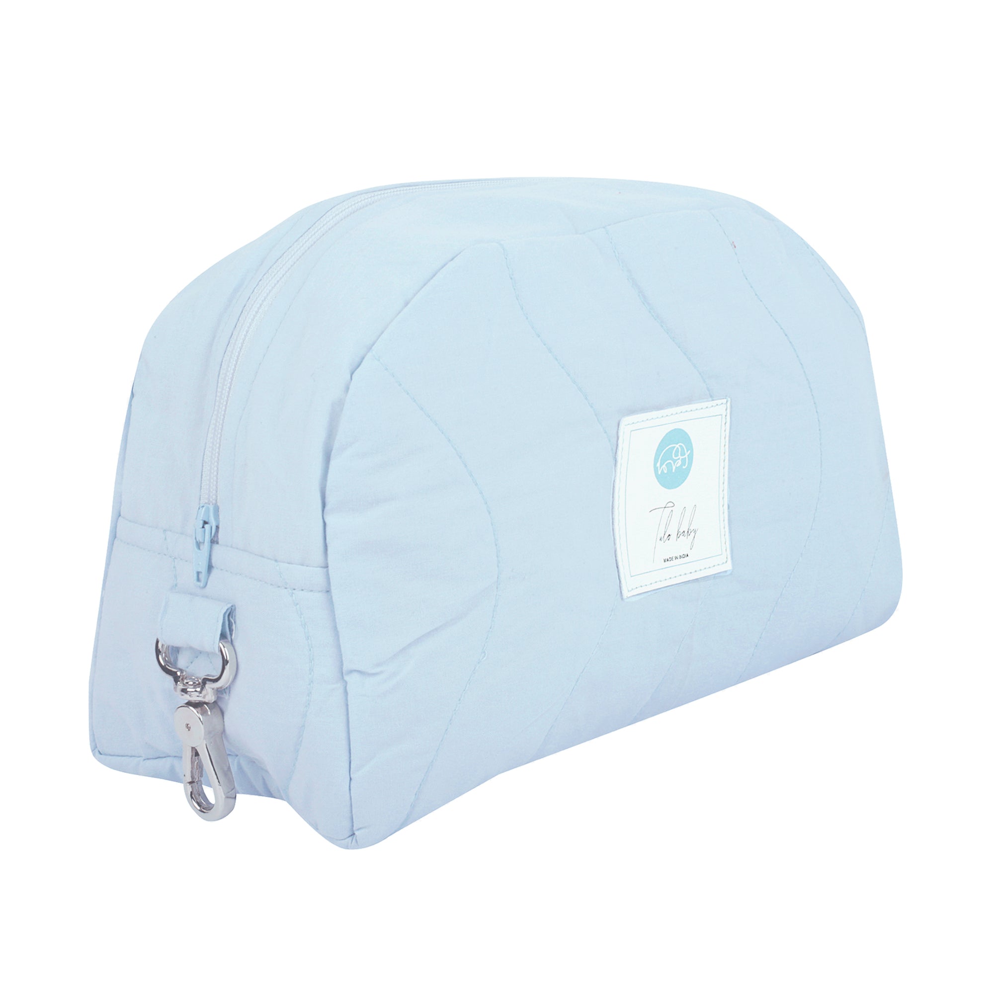 BABY BLUE TRAVEL VANITY BAG